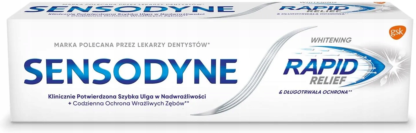 SENSODYNE RAPID RELIEF PASTA DO ZĘBÓW 75ML (5054563231918) • Cena ...