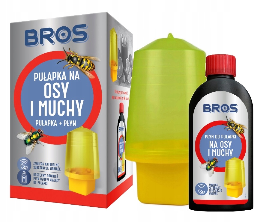 BROS PUŁAPKA Z PŁYNEM WABIĄCYM NA OSY I MUCHY - porównaj ceny - Allegro.pl