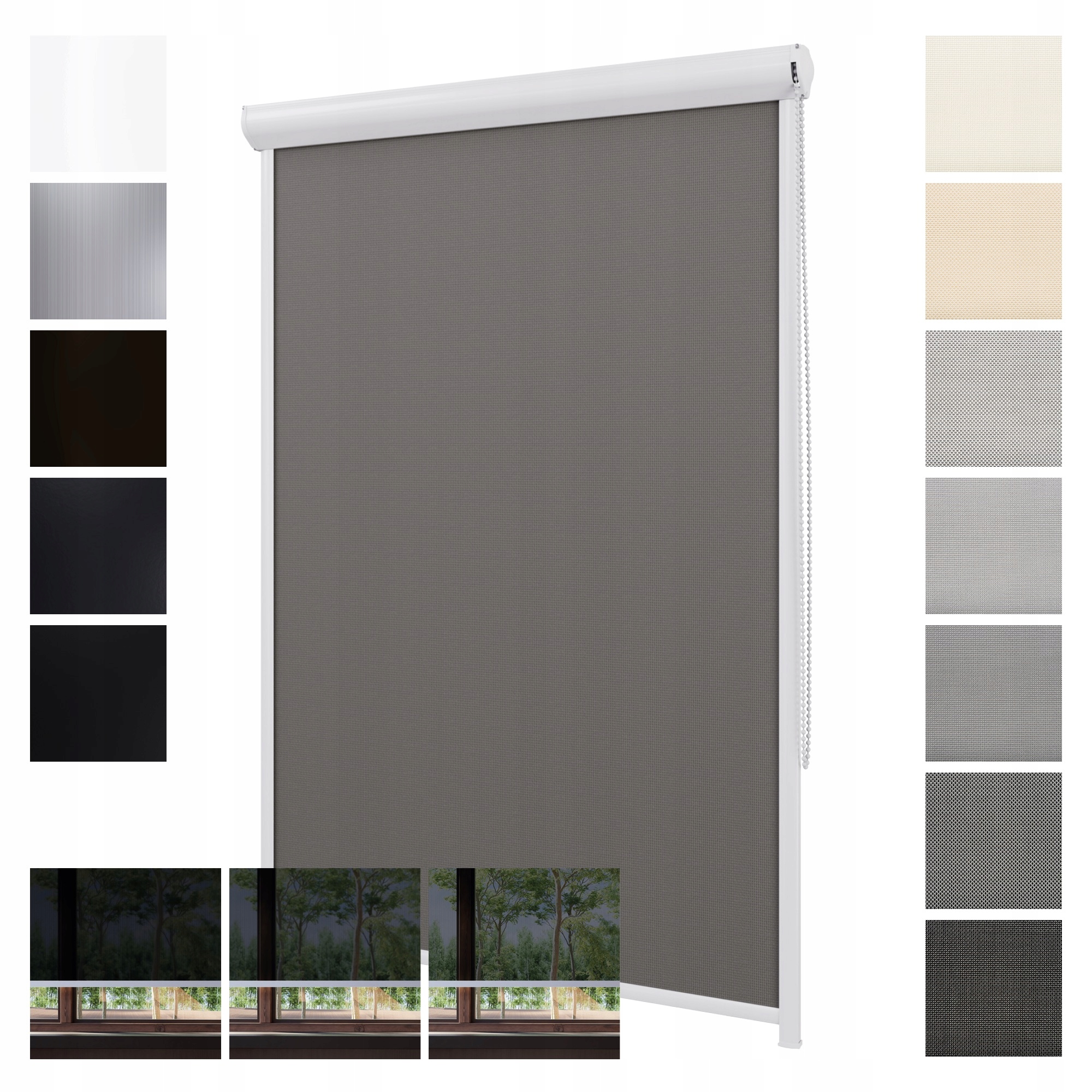 ROLETA WEWNĘTRZNA SPARROW SCREEN B27 3% 160X120 NA WYMIAR OKIENNA ...