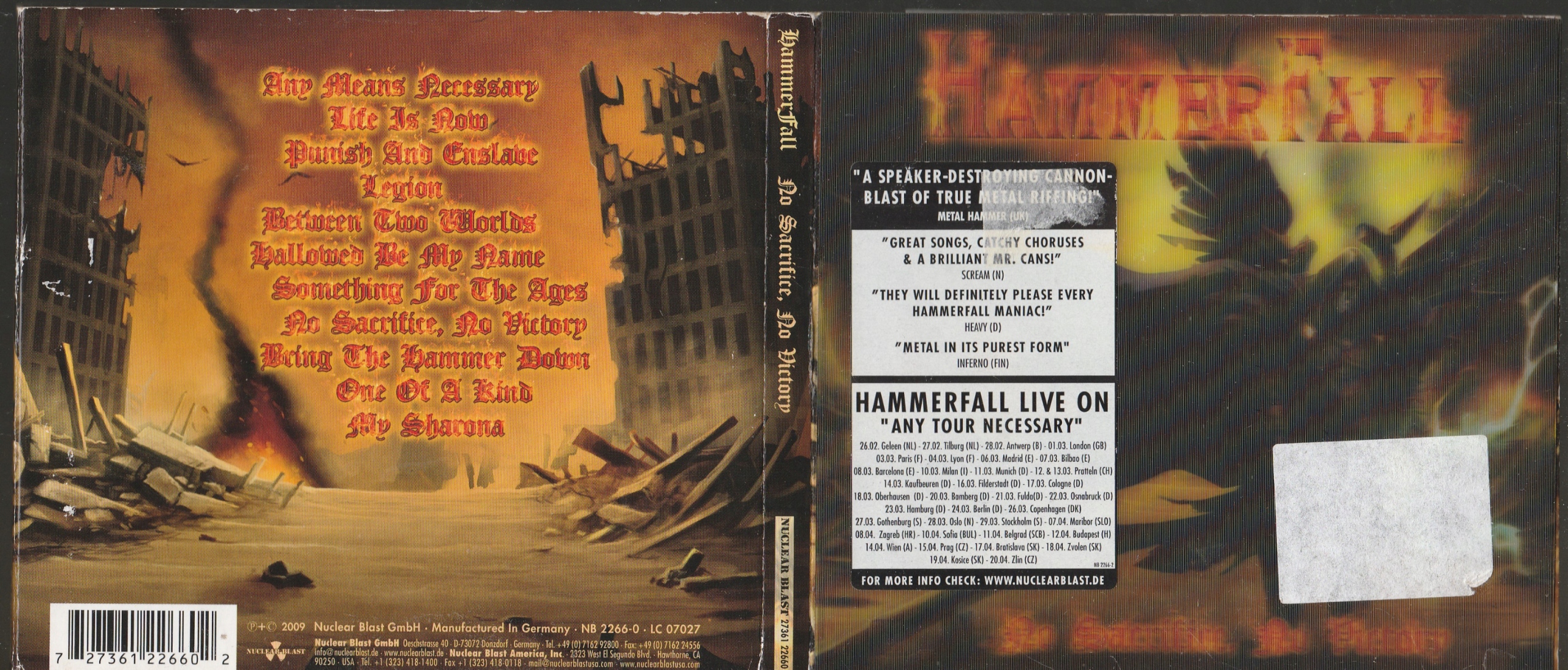 No Sacrifice, No Victory HammerFall CD - porównaj ceny - Allegro.pl