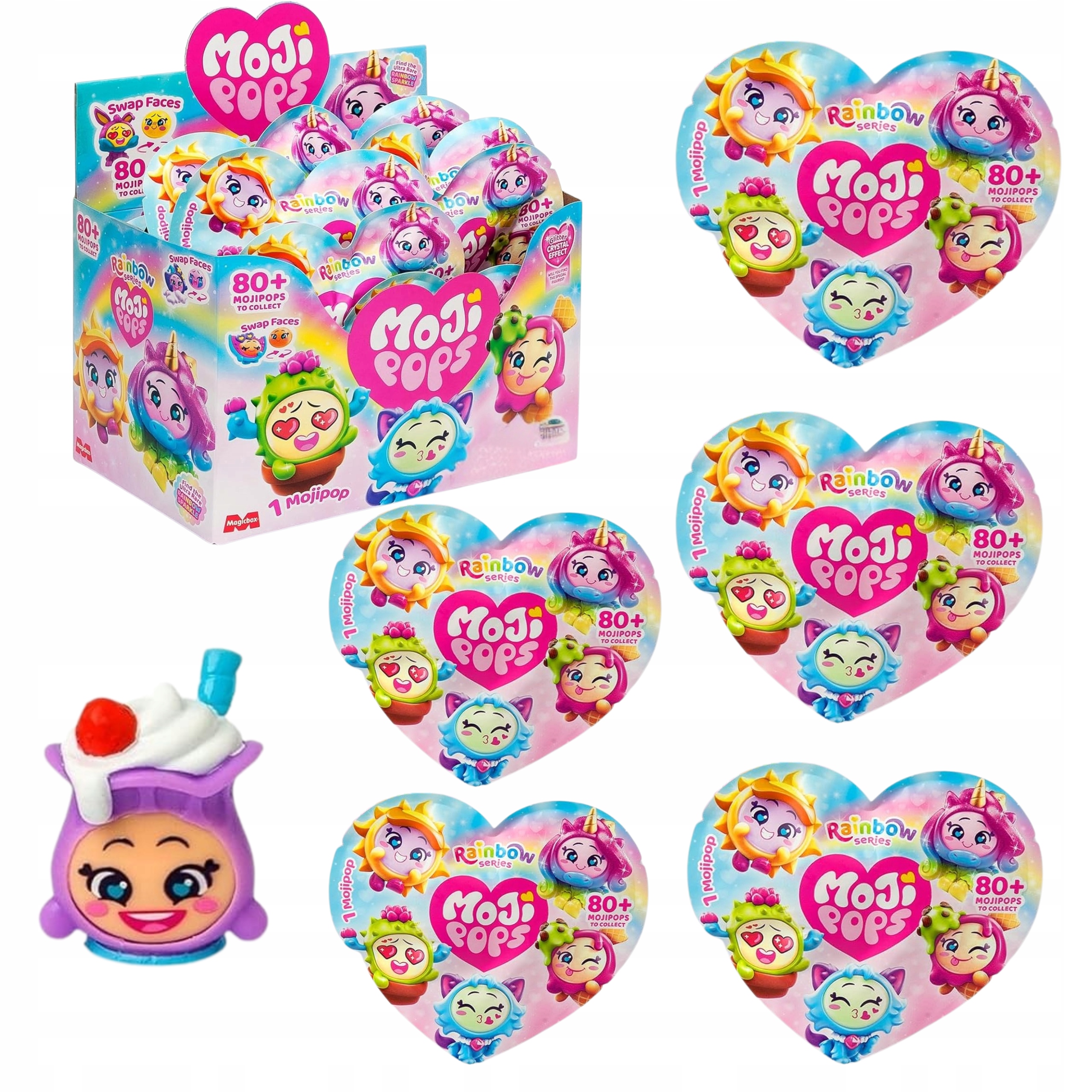MagicBox - Moji Pops Rainbow - seria 5 - saszetka z figurką 1 sztuka ...