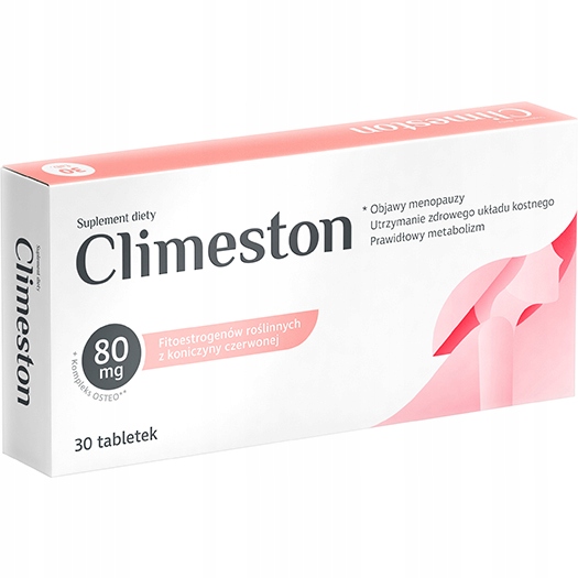 Climeston na objawy menopauzy 30 tabletek (5901785302615) • Cena ...