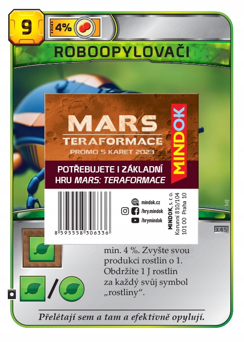 Mindok Mars: Teraformace - promo 5 karet 2023 za 155.00CZK - Allegro