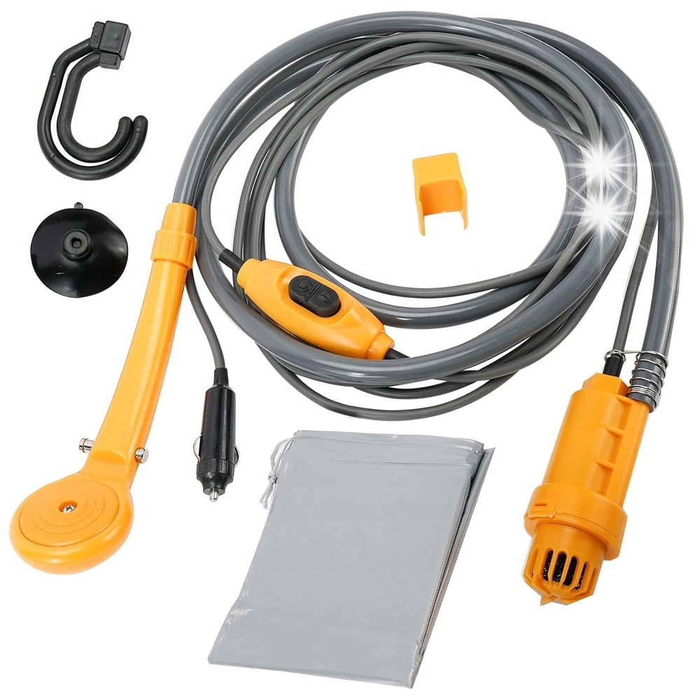 TURISTICKÁ SPRCHA 12V KEMPINGOVÁ PŘENOSNÁ AUTOMOBILOVÁ KEMPINGOVÁ ...