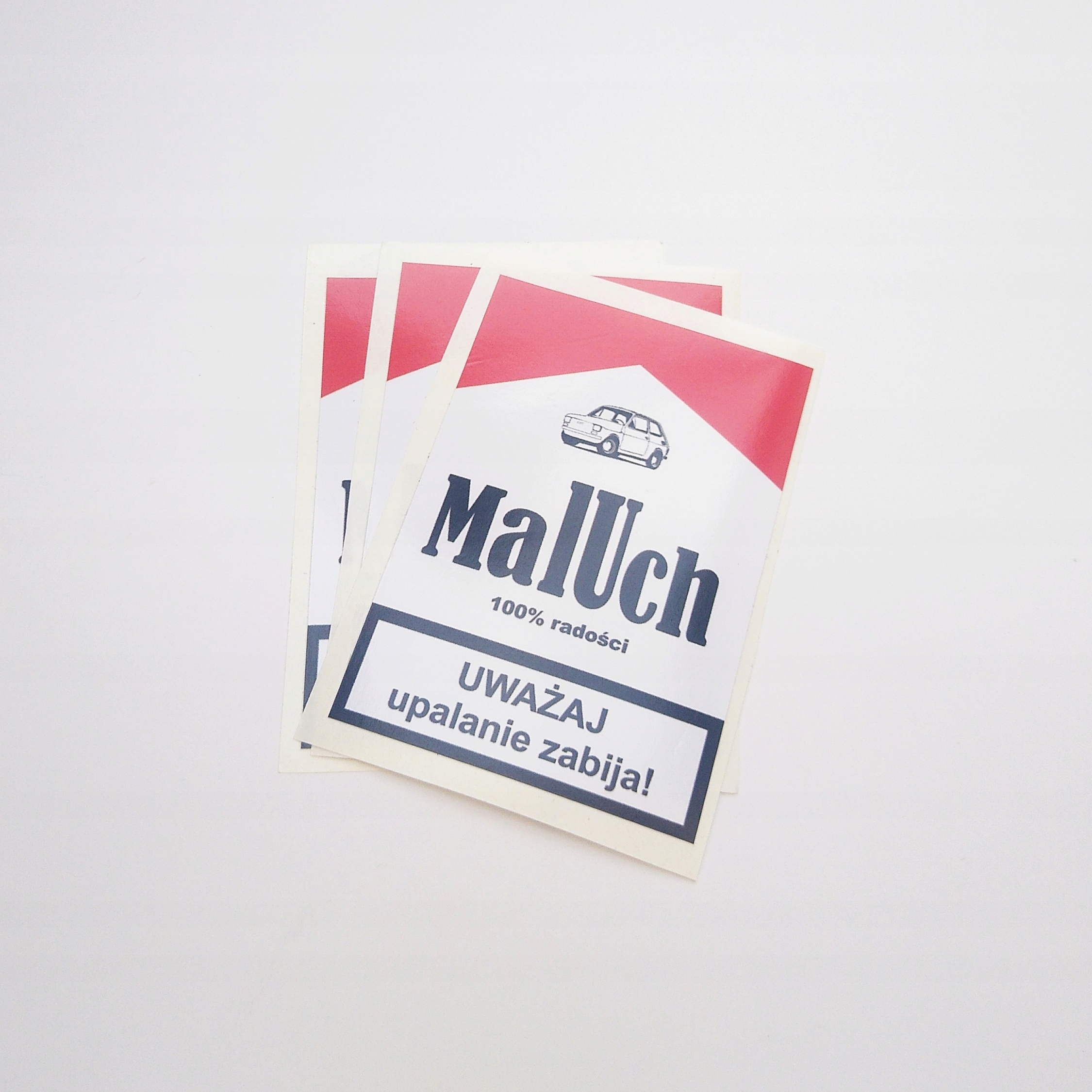 Naklejka sticker Maluch 100% radości Fiat 126p za 7 zł z Władysławowo ...