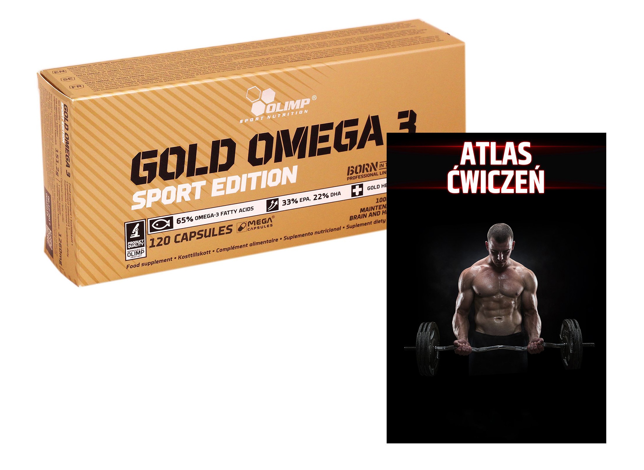 GOLD OMEGA 3 OLIMP SPORT EDITION 120kaps. KWASY TŁ (5901330030581 ...
