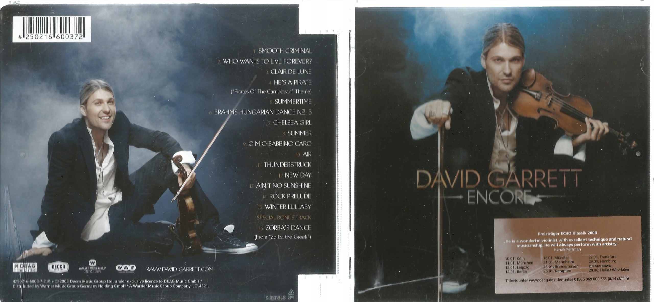 Płyta CD David Garrett - Encore 2008 I Wydanie ...