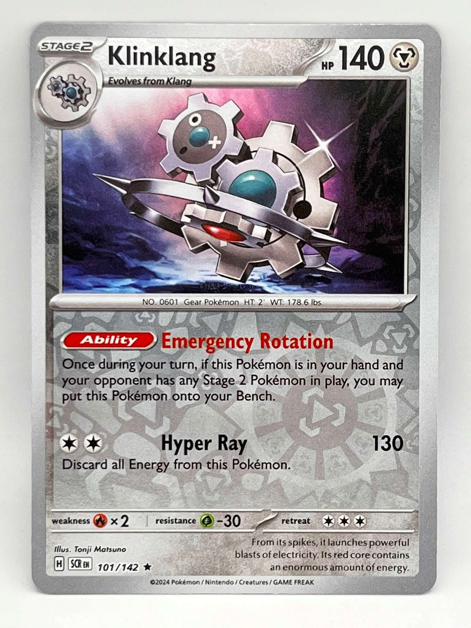 Karty Pokemon TCG Stellar Crown (SCR 101) Klinklang (R) - Stan: nowy 5,90 zł - Sklepy, Opinie ...