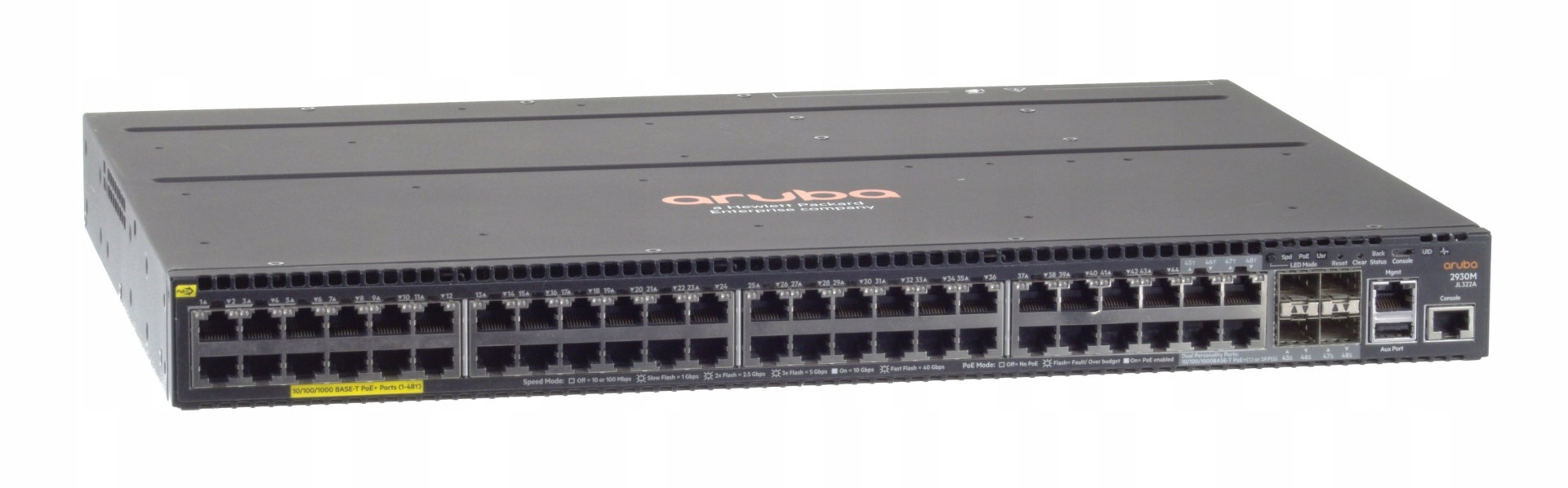 Aruba 2930M JL322A 44x 1Gbit RJ45 PoE 4x Combo 1Gbit RJ45/SFP+ - Sklep ...