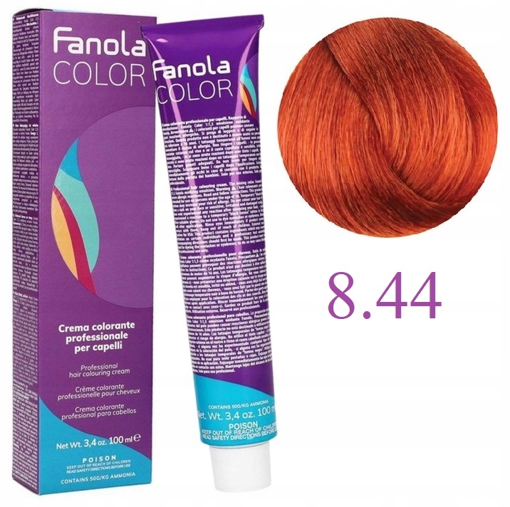 Fanola Crema Colorante Farba 100ml Nr 8.44 15201927818 - Allegro.pl