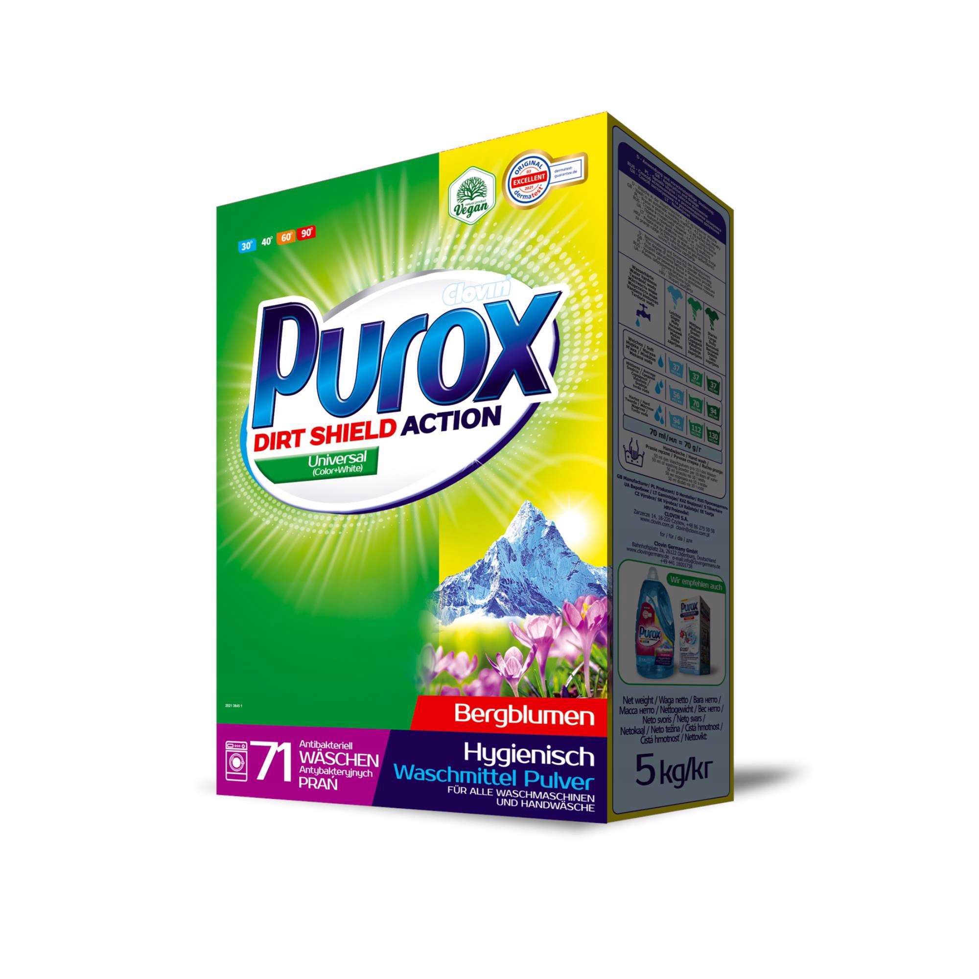PUROX Proszek do prania uniwersalne 5 kg (4260418930542) • Cena, Opinie ...