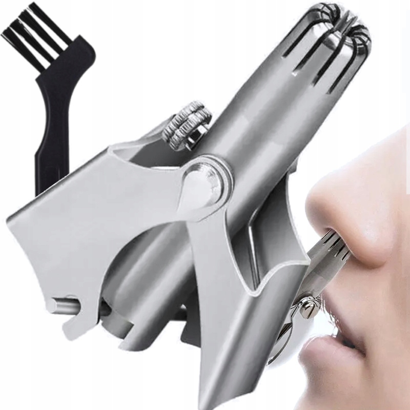 RĘCZNY TRYMER DO WŁOSÓW NOSA MECHANICZNY MASZYNKA + pędzelek • Cena ...