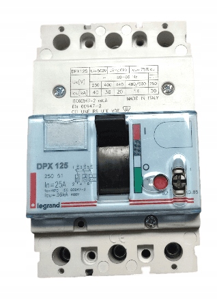 Wyłącznik mocy DPX 125 36kA 25A LEGRAND 25053 (3245060250539) • Cena ...