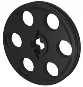 4185 1szt Black Technic Wedge Belt Wheel (Pulley) • Cena, Opinie - Allegro