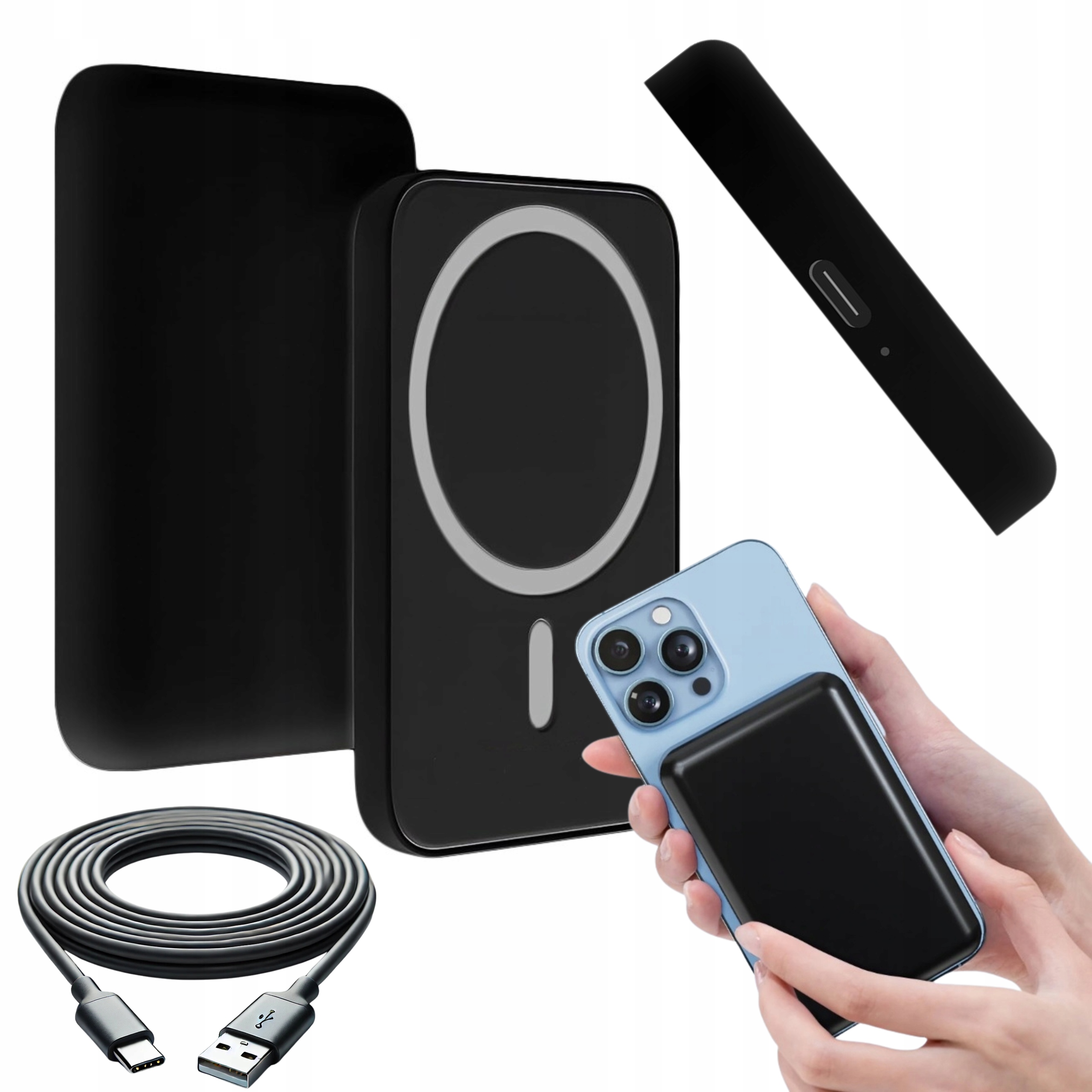 Powerbank Apple 5000 mAh czarny - Sklep, Opinie, Cena w Allegro