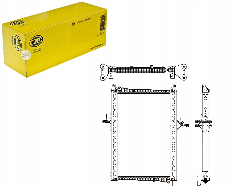 INTERCOOLER HELLA 81061010063 V7543 376755411 - porównaj ceny - Allegro.pl