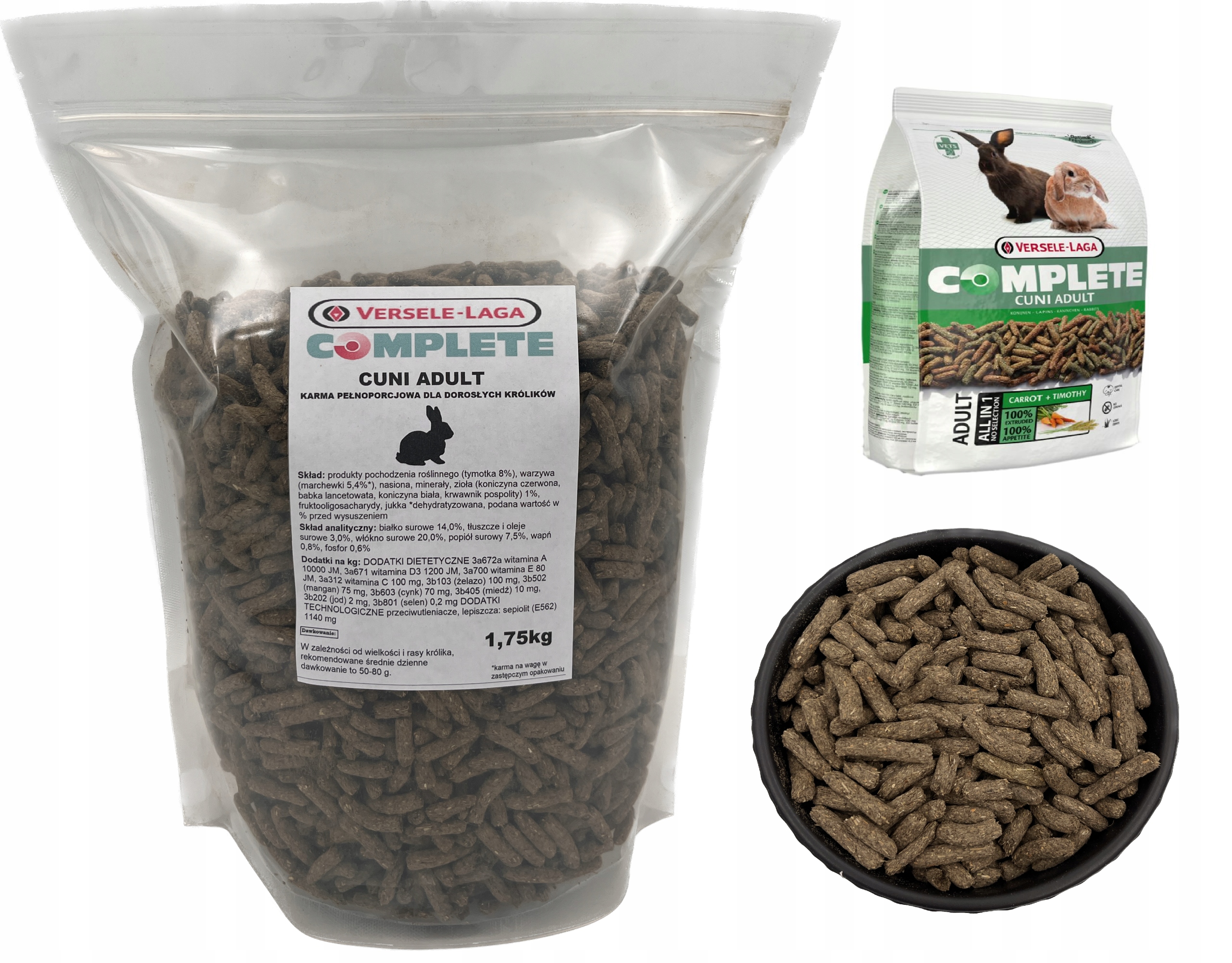 Versele-Laga karma granulat 1,75 kg królik (5906639988632) • Cena ...