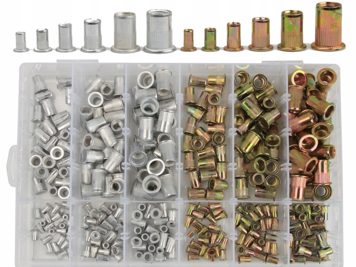 NÝTOVACÍ MATICE OCELOVÉ M3; M4; M5; M6; M8; M10 NÝTOVACÍ MATICE SADA ...