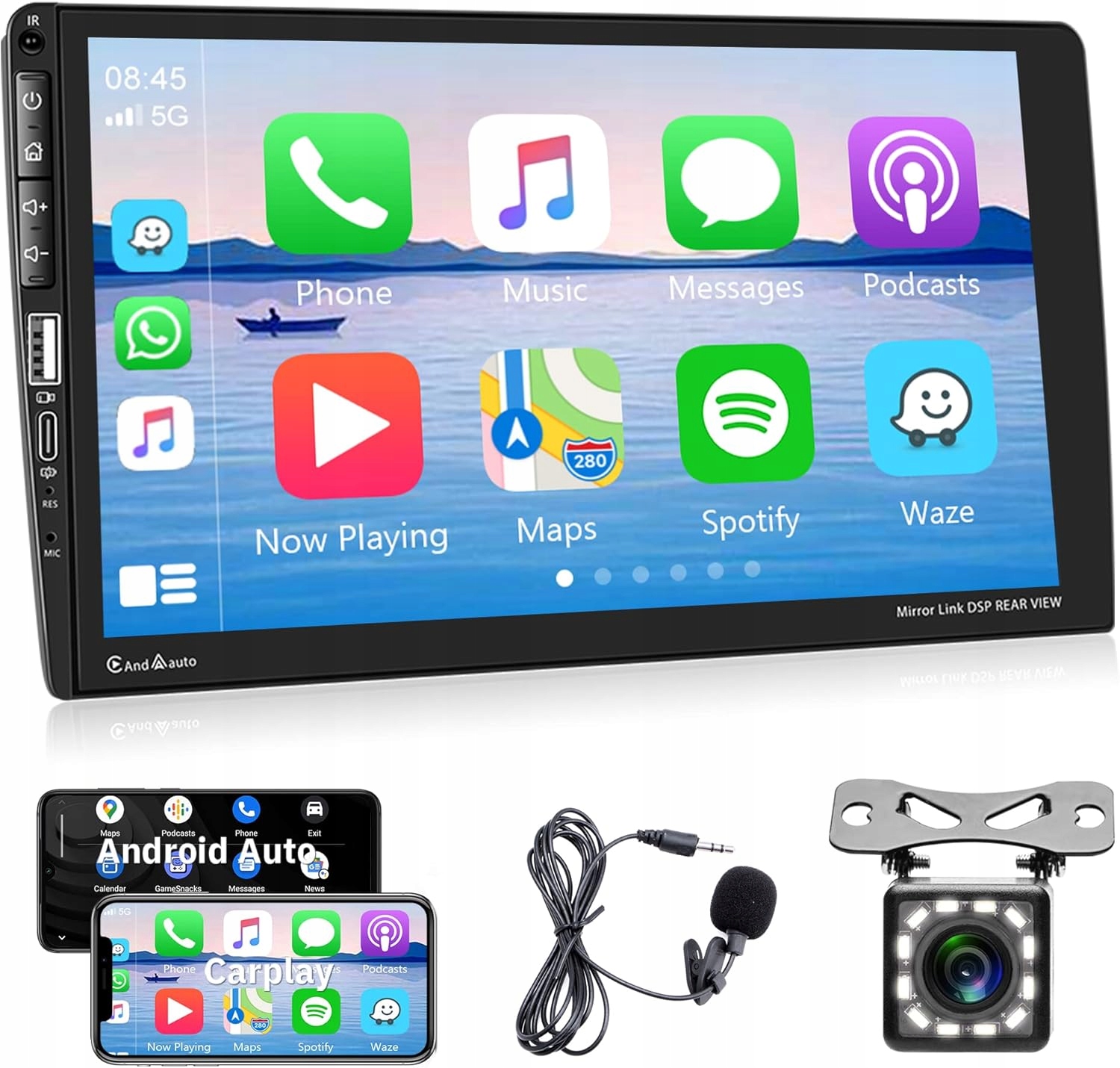 Radio samochodowe 1 DIN 9" CarPlay Android Auto BT FM SWC + Kamera Cofania - Sklep, Opinie, Cena ...