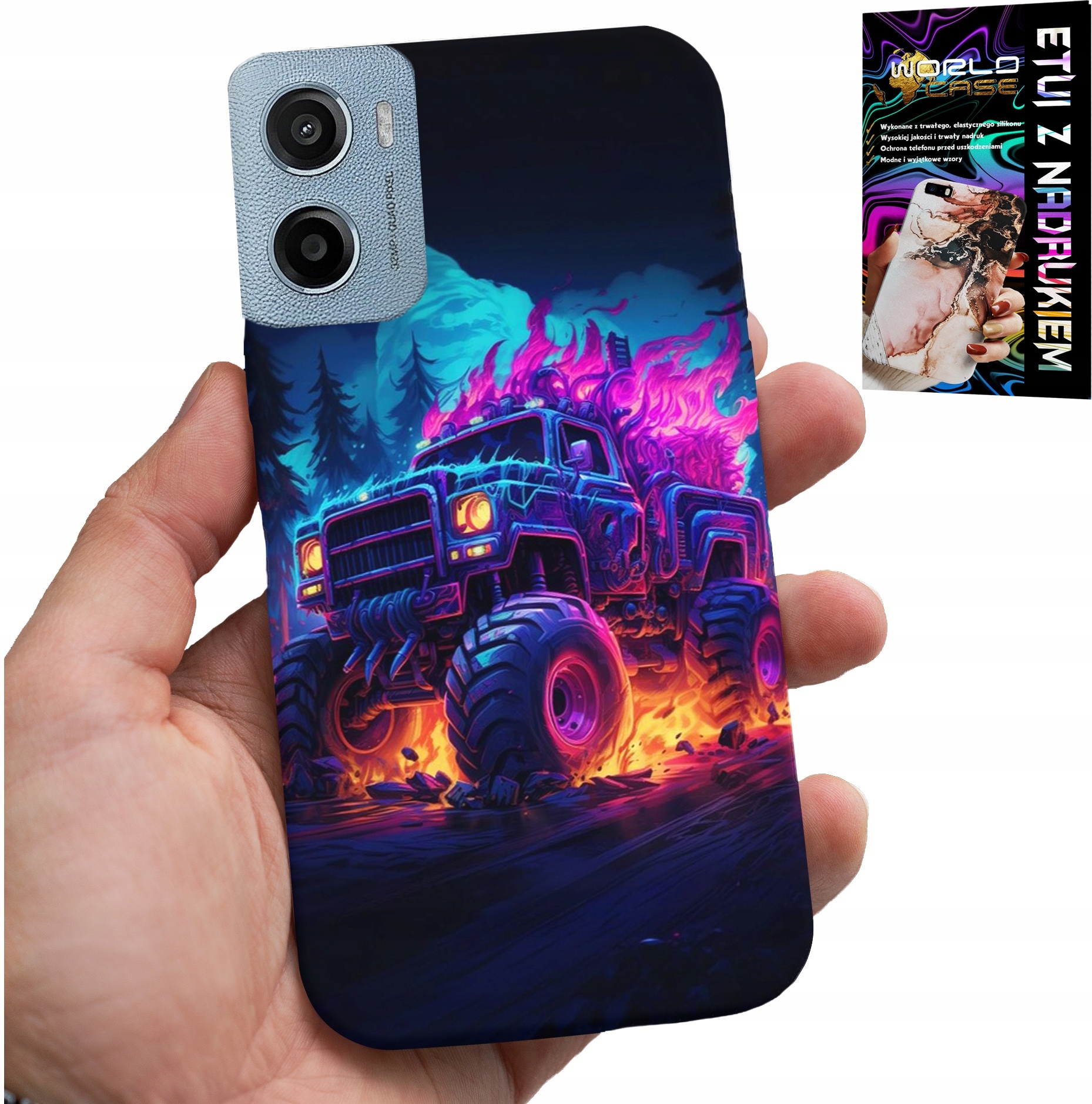 POUZDRO PRO MOTOROLA MOTO G06 - MONSTERTRUCK MEGA NÁVĚS VZORY CASE ...