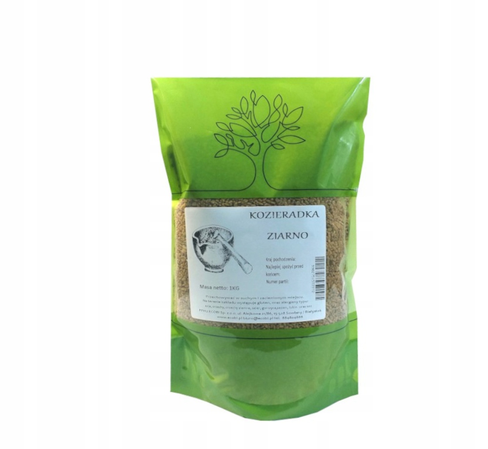 KOZIERADKA ZIARNO NASIONA KOZIERADKI 1kg ECOBI (5902751533972) • Cena, Opinie • Przyprawy ...