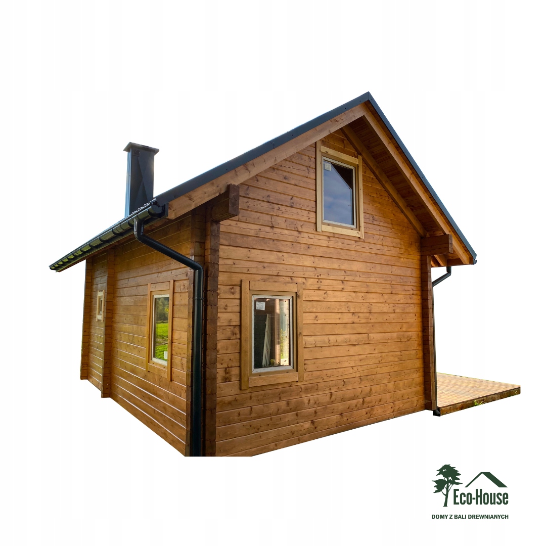 DOM Z BALA PROFILOWANEGO 70M2 + PODDASZE UŻYTKOWE (500x700) • Cena ...