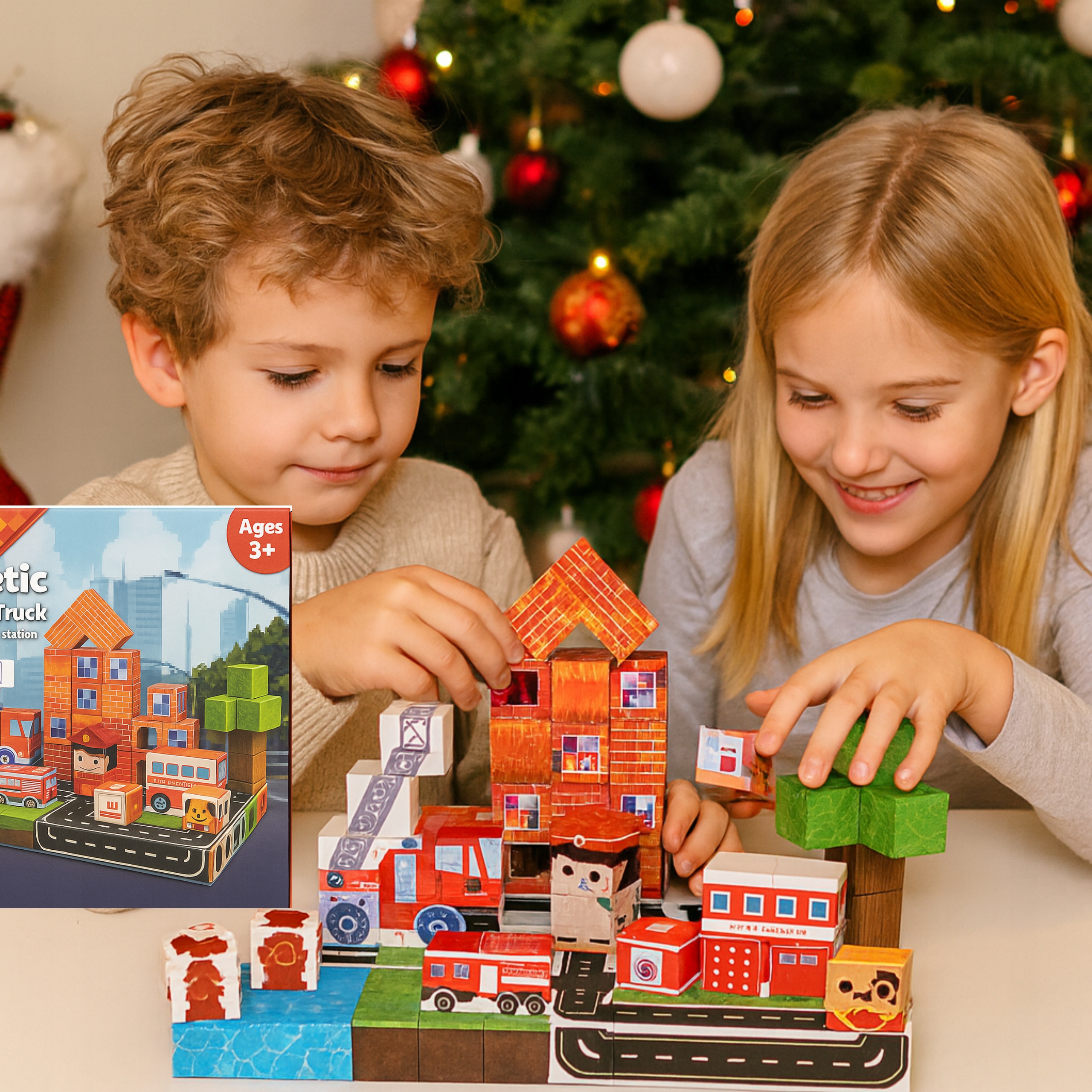 STAVEBNICE PIXEL MINECRAFT KREATIVNÍ 3D ZÁBAVA HASIČI 100 KS ...