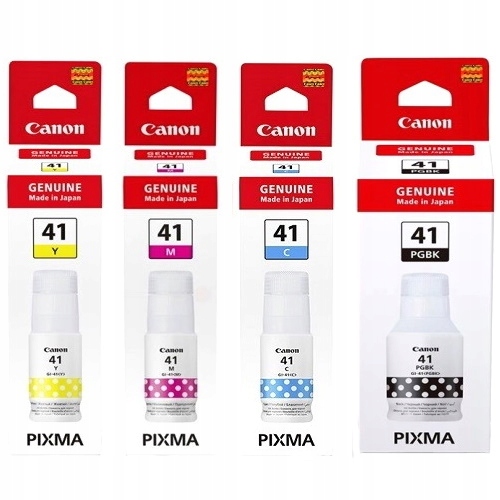 4x TUSZ CANON GI41 CMYK PIXMA G2420 G2460 G3420 G3460 G3471 G3472 ...
