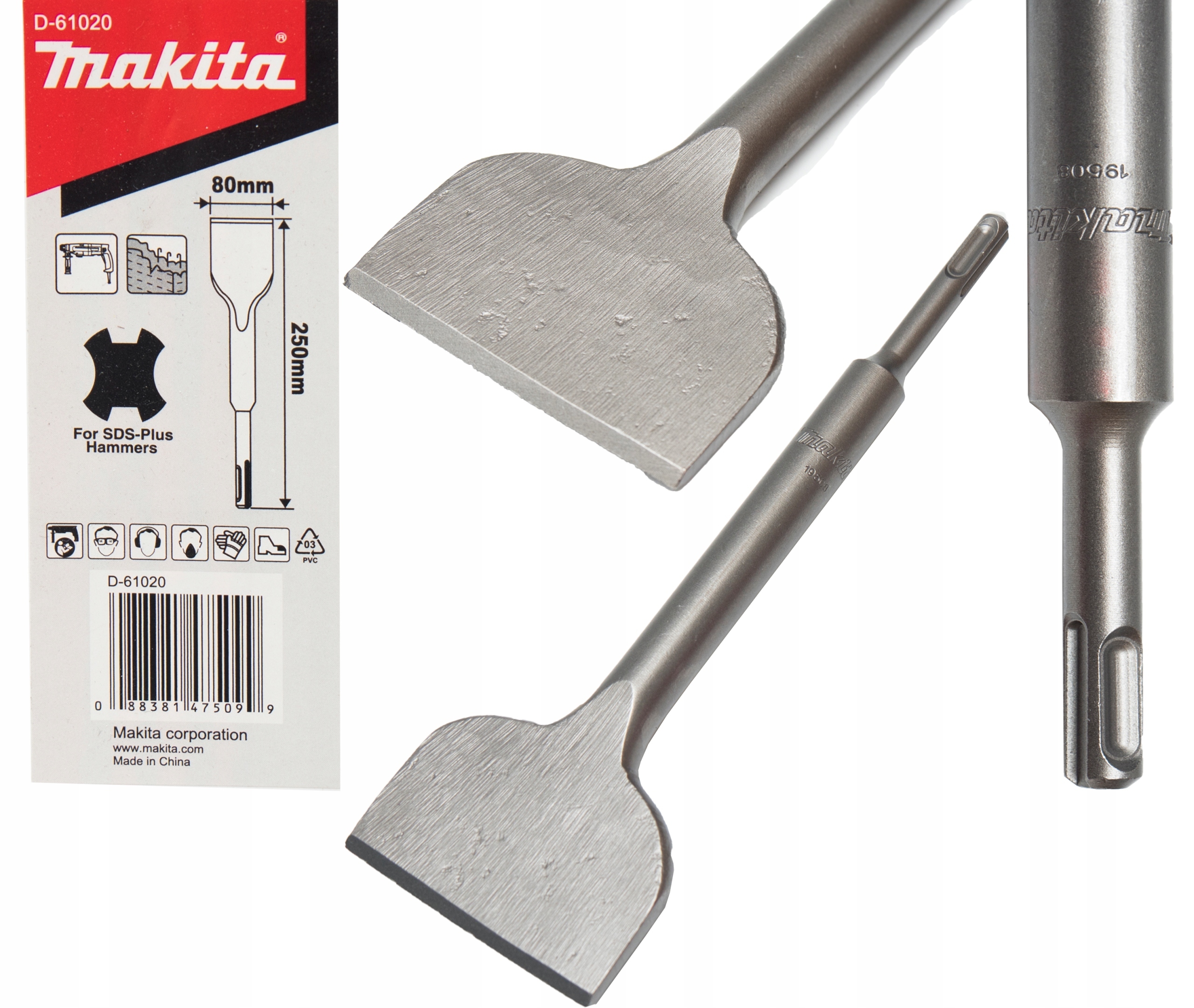 DŁUTO SZEROKIE MAKITA SDS-PLUS 250X80MM D-61020 (D-61020) • Cena ...