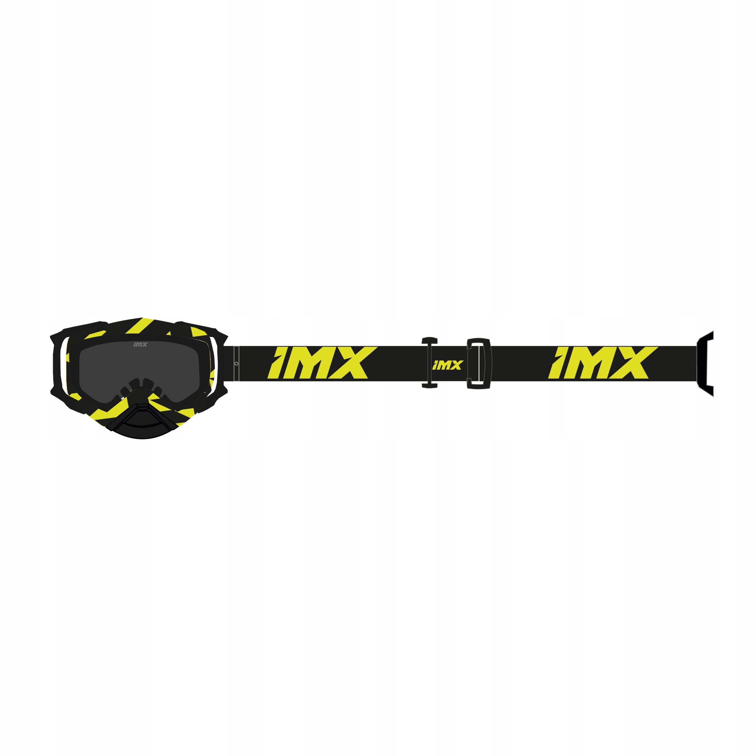 GOGLE IMX DUST GRAPHIC FLUO YELLOW GLOSS/BLACK - SZYBA DARK SMOKE ...