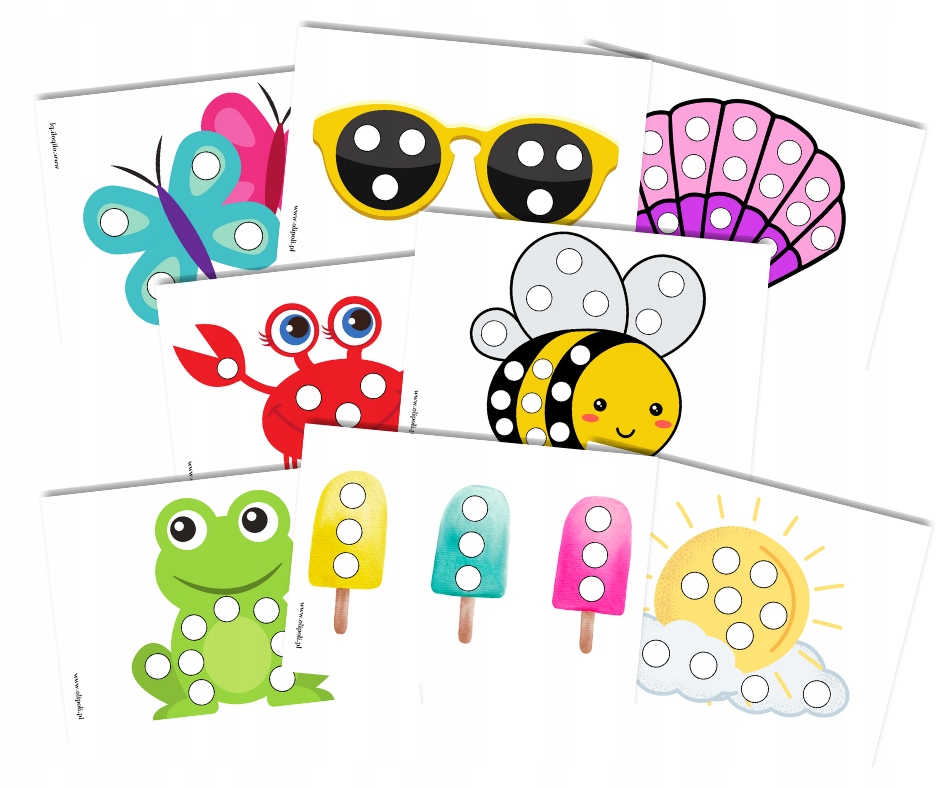 Karty pracy do wyklejania plasteliną - 92str. PDF motoryka mała ...