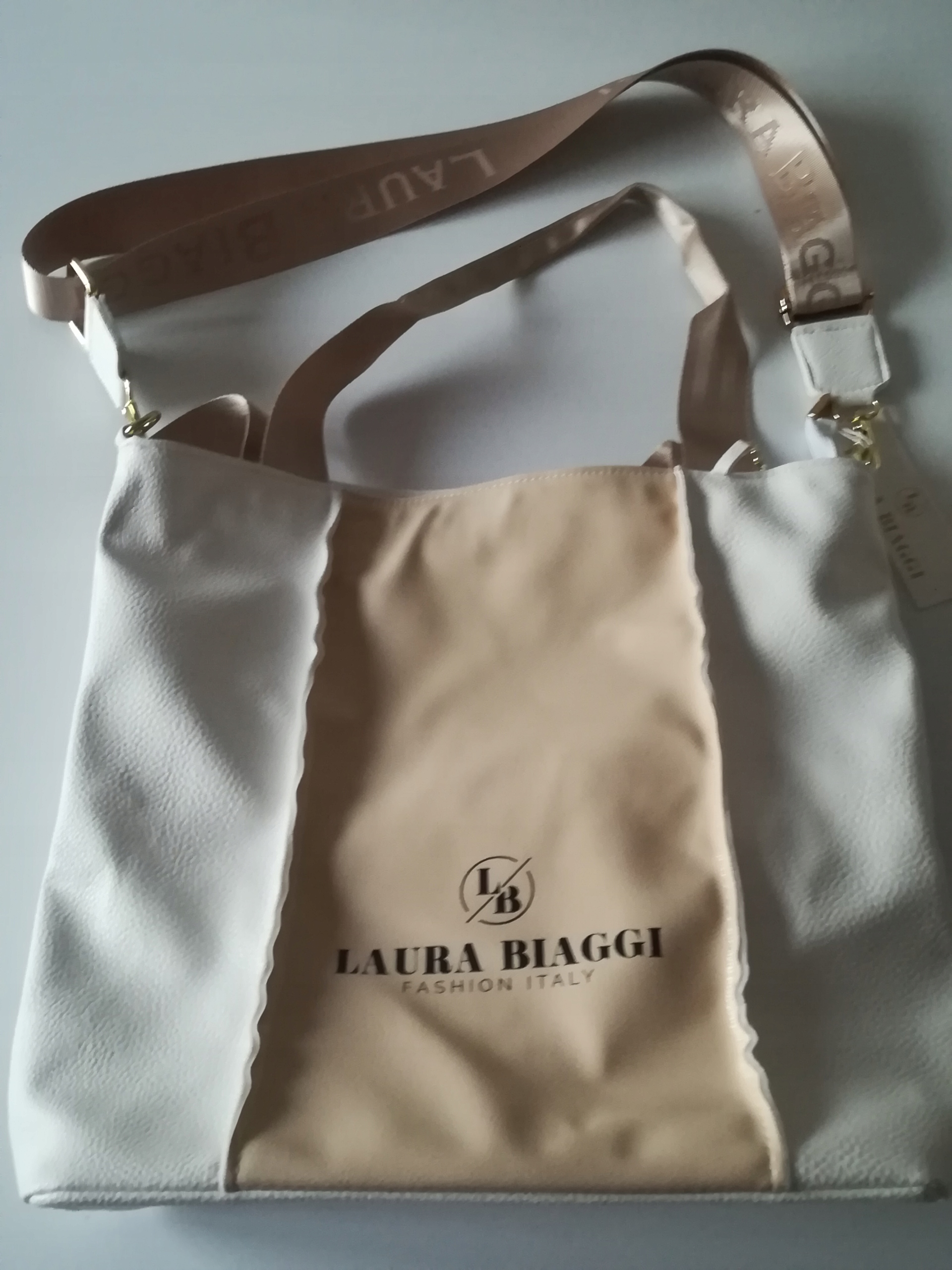 TOREBKA BIAŁA LAURA BIAGGI SKÓRA EKOLOGICZNA • Cena, Opinie • Klasyczne 10843406651 • Allegro