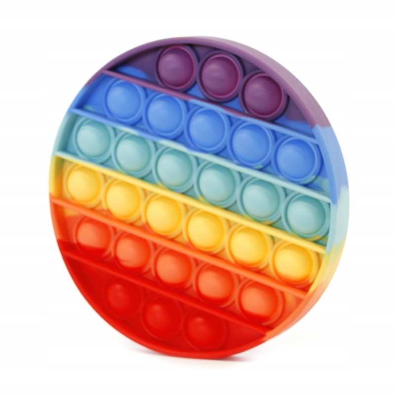 Antistresová hračka Midex Push Bubble Pop It duhový kruh - Allegro