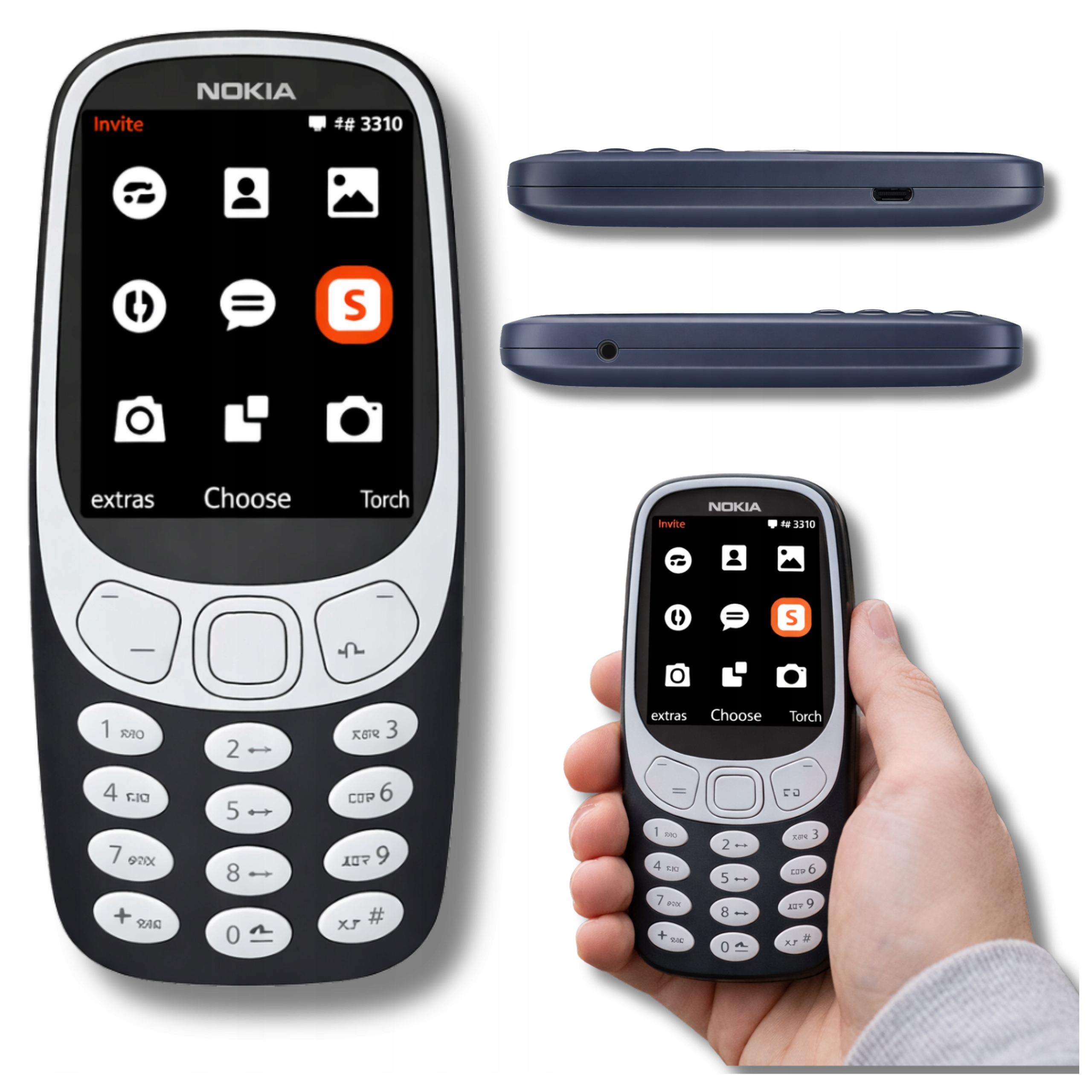 3310 Mobiltelefon Dual SIM Klasszikus Gombos Telefon Dual Sim ...