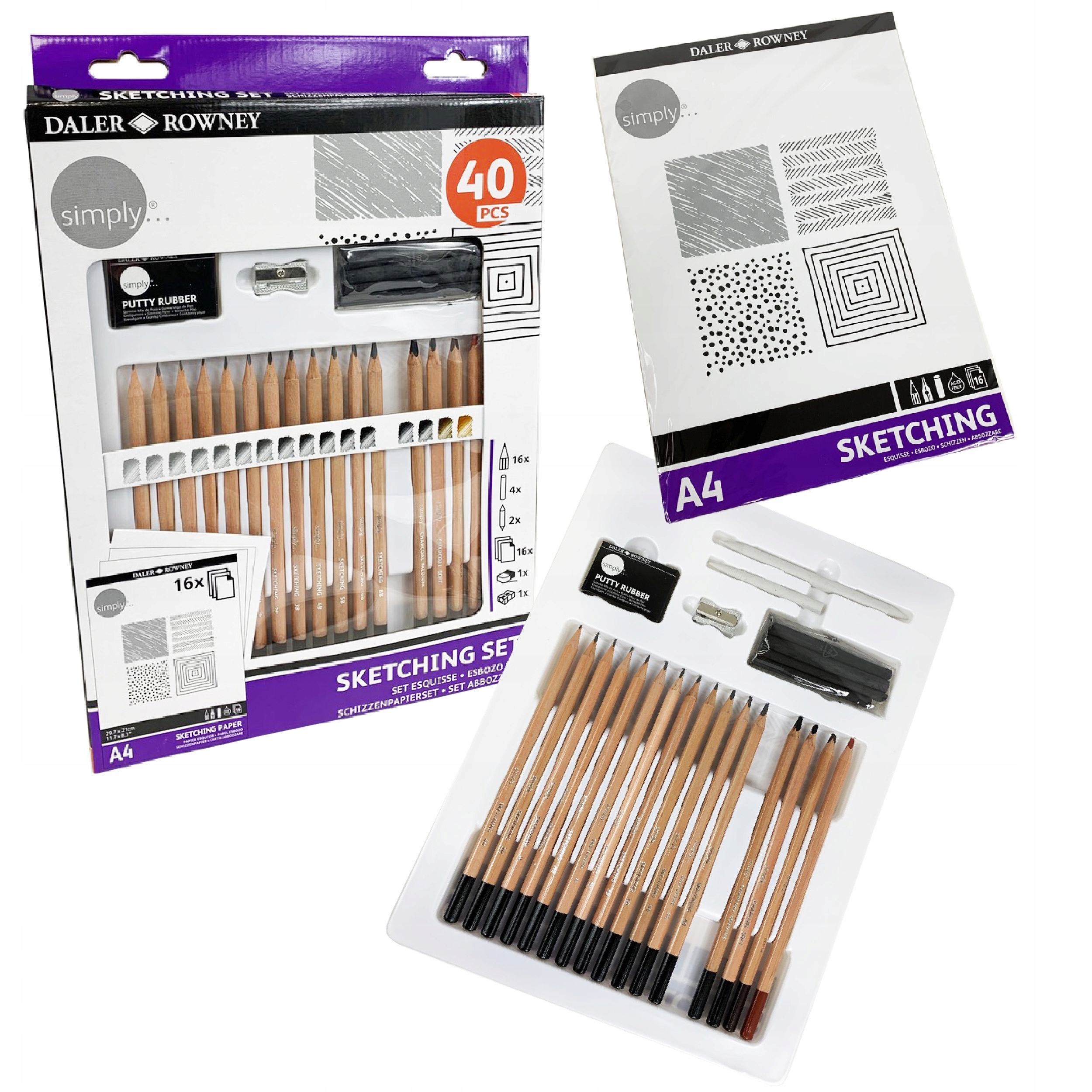 Zestaw rysunkowy Daler Rowney 40 - porównaj ceny - Allegro.pl