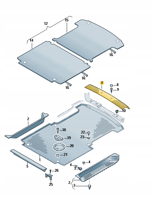 7H0863485D SKIRTING FOR EDGE VW Transporter T5 T6 ASO купить в Украине ...