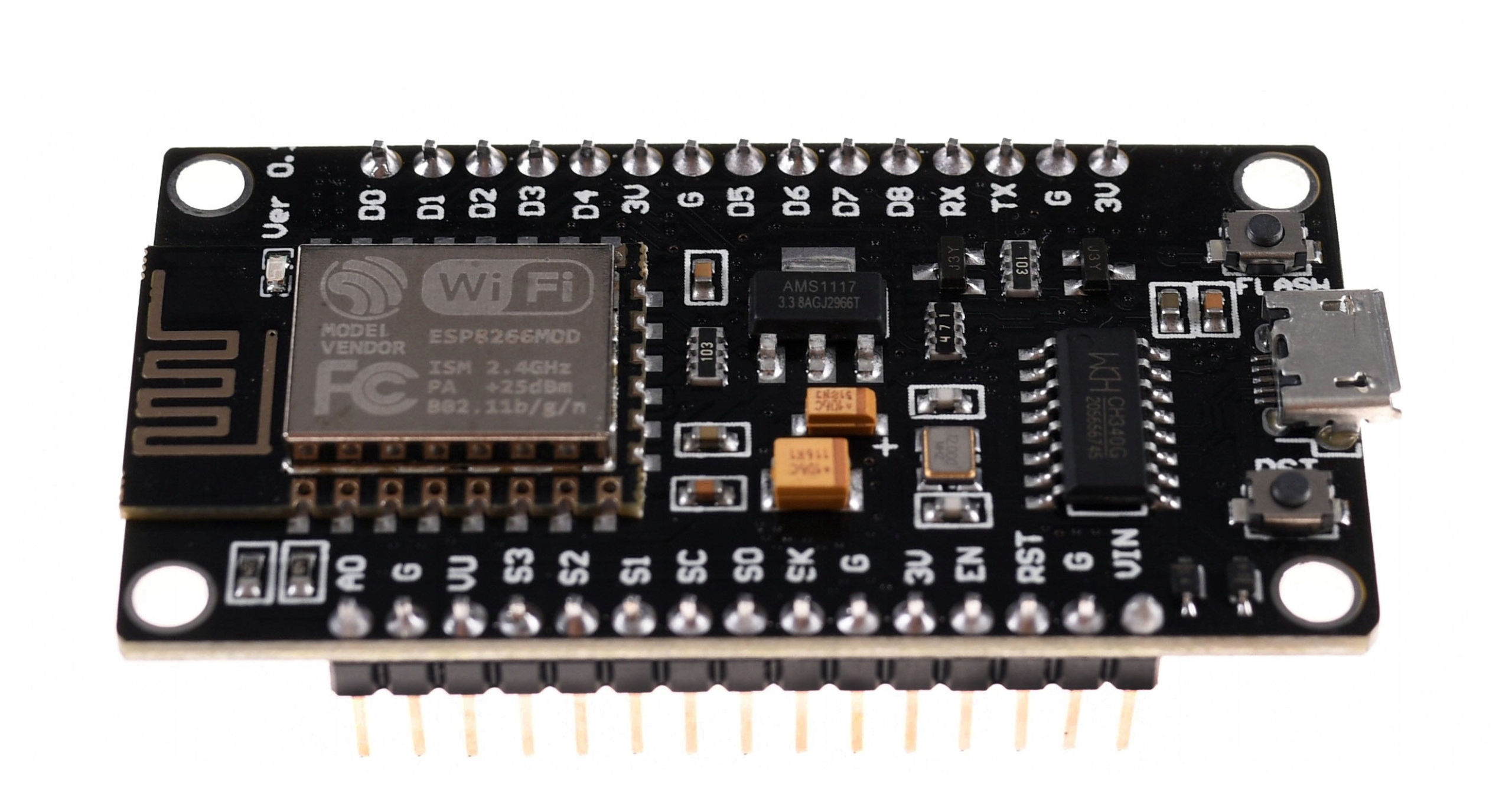 Модуль WiFi NodeMCU V3 ESP8266 ESP-12 CH340 Arduino - docom.com.ua