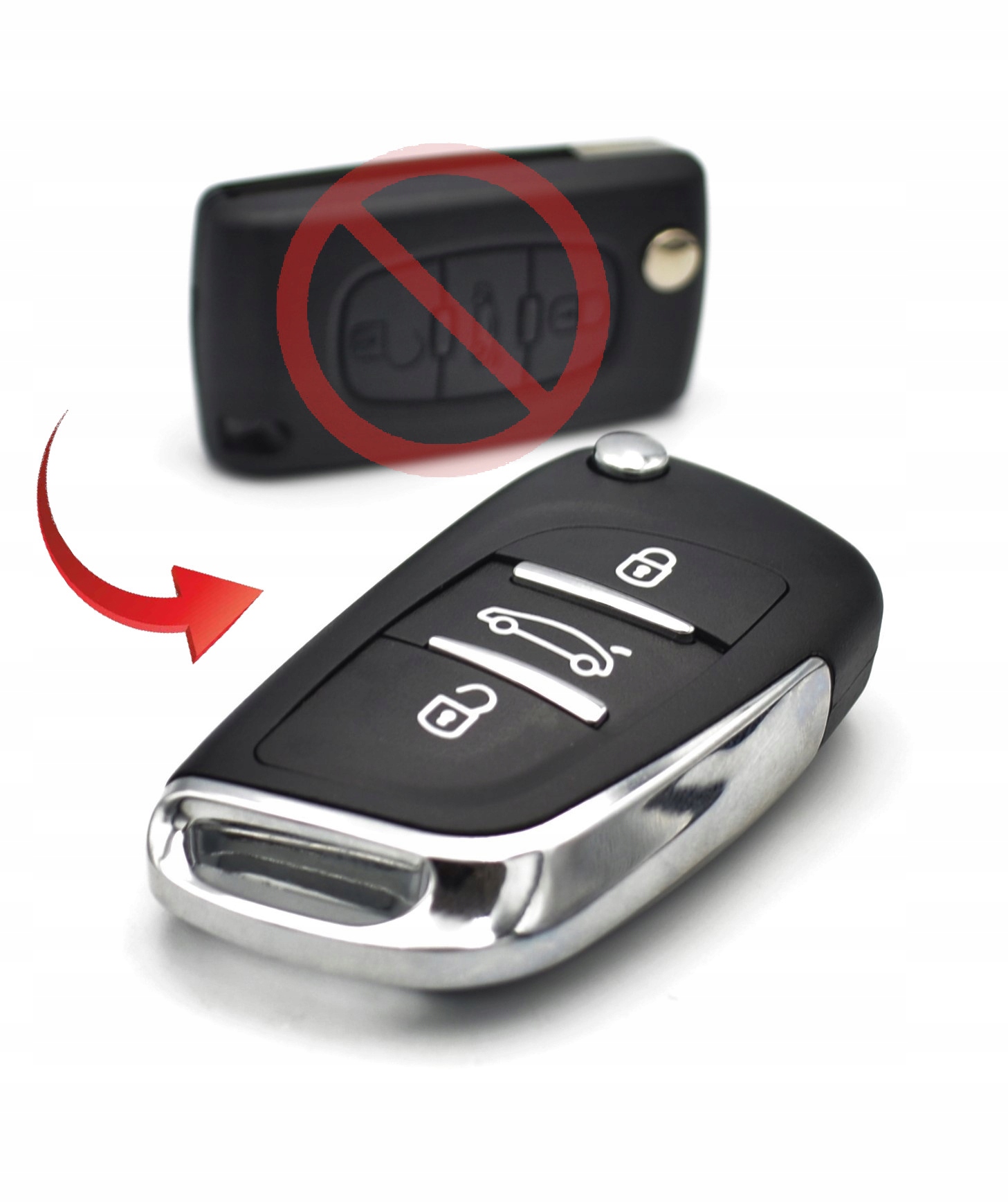 CITROEN C2 C3 C4 C5 C6 C8 KLUCZYK PILOT OBUDOWA za 49.99PLN z Prudnik ...