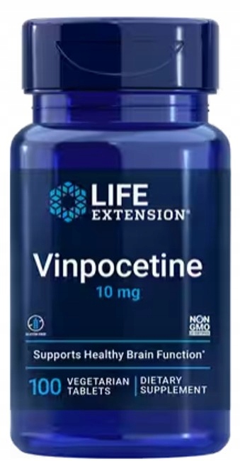 Winpocetyna 10mg 100 tabletek mózg Life Extension (0737870132714 ...