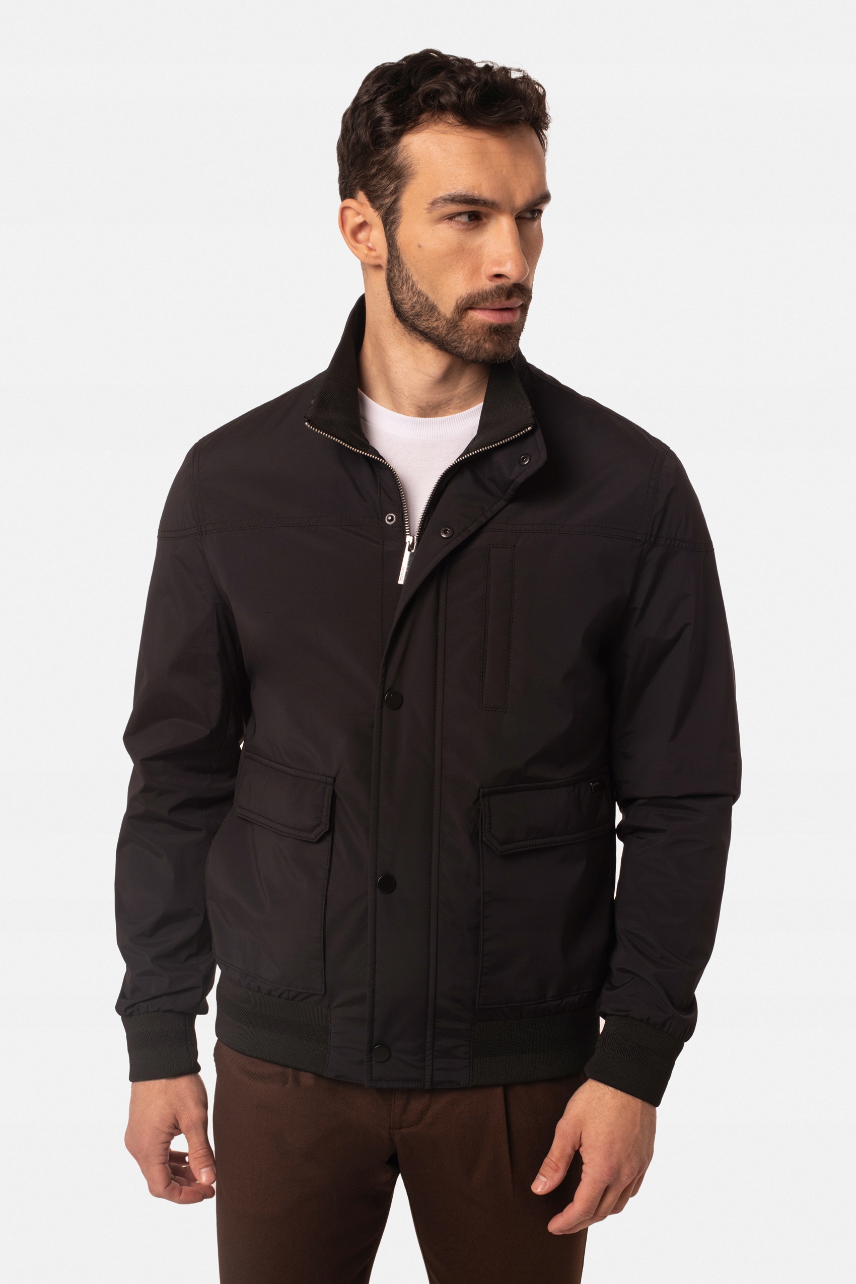 KURTKA MĘSKA BOMBERKA RECMAN BOMONTI BEZ KAPTURA CZARNA 50 ...