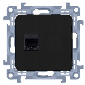 Simon 10 Gniazdo komputerowe RJ45 kategoria 5e czarny mat C51.01/49 ...