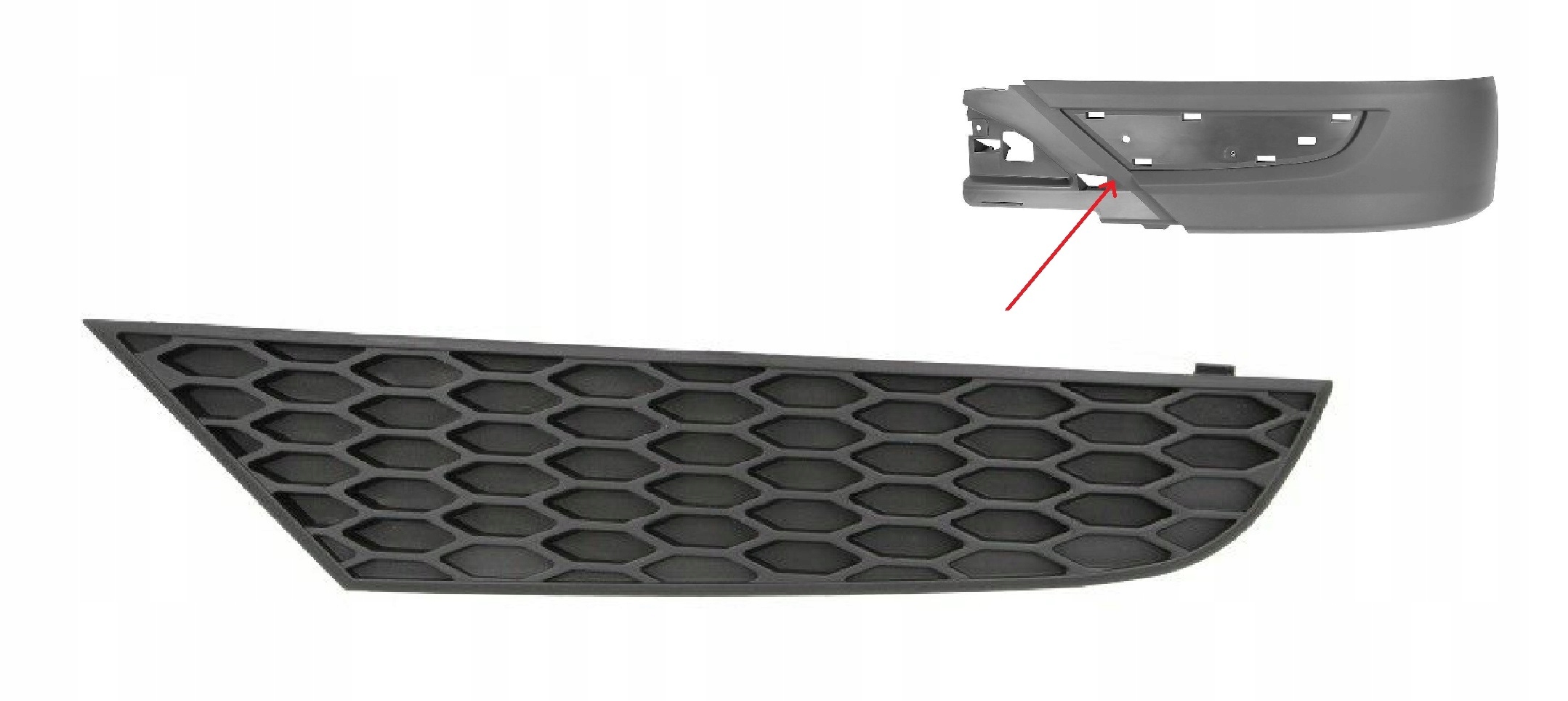 KRATKA ZAŚLEPKA SPOILERA MERCEDES ACTROS MP3 LEWA 4057795116368 za 22 ...