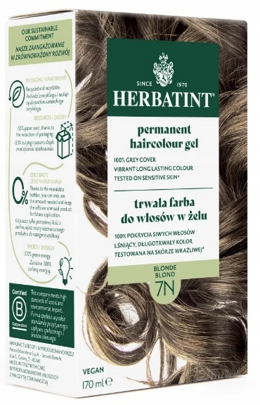 HERBATINT TRWAŁA FARBA DO WŁOSÓW - BLOND 7N 170ml (8016744800792 ...