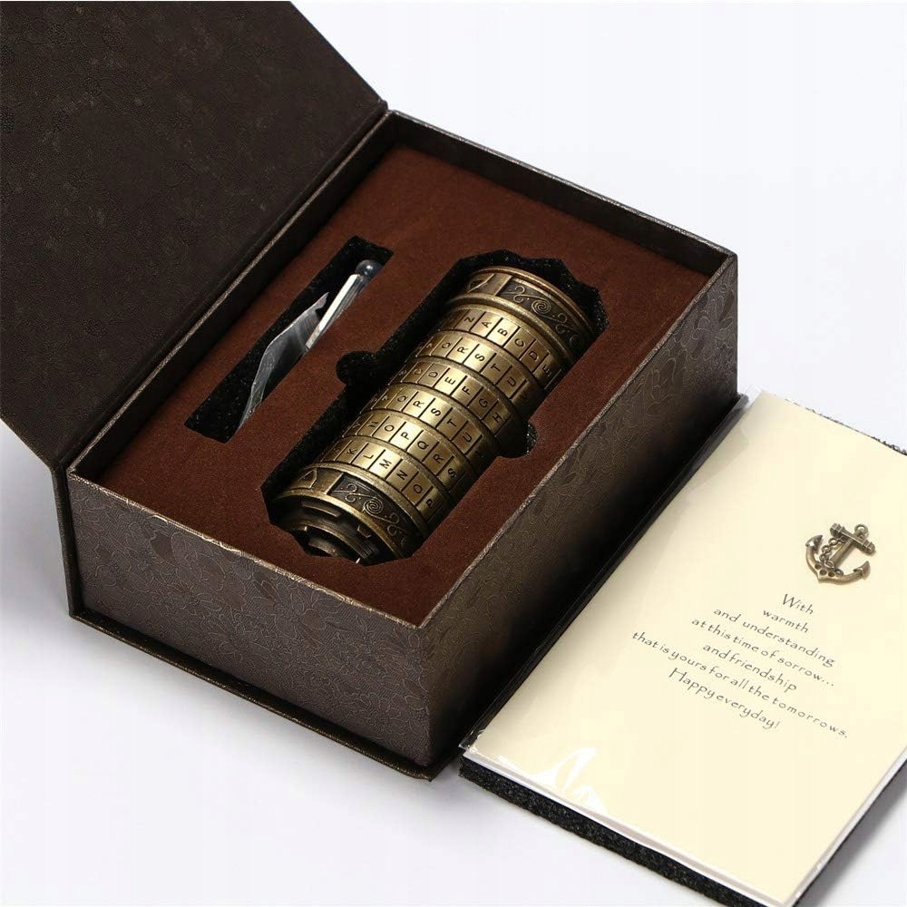 Cryptex Da Vinci Code zamek bębenkowy Box Cryptex List Blokada na hasło Pie • Cena, Opinie ...