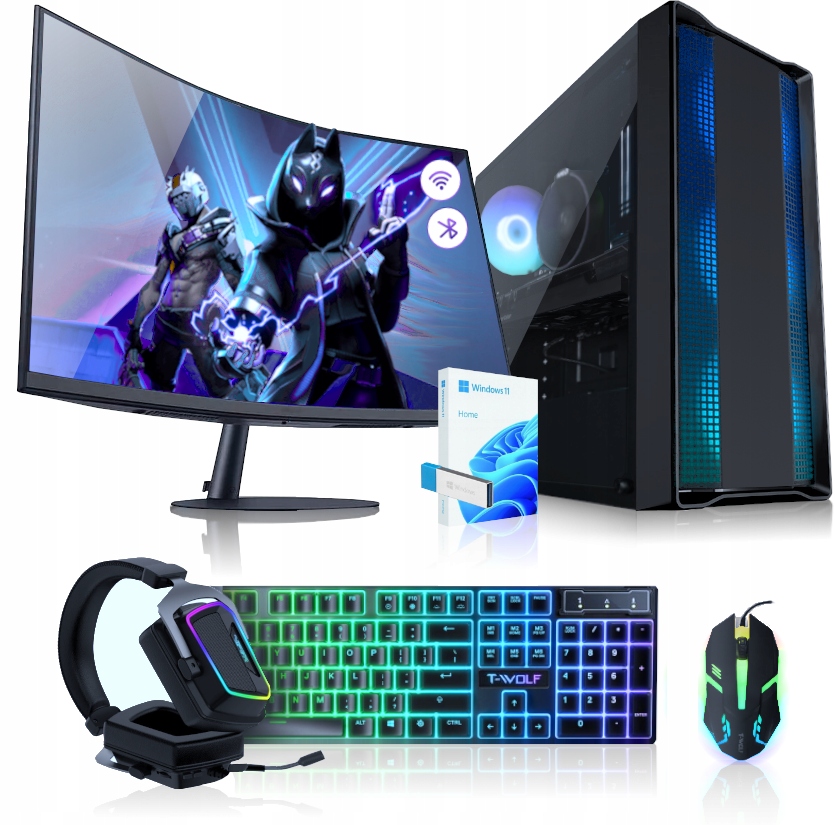 ZESTAW KOMPUTER GAMINGOWY TITAN X9 / RYZEN / RTX 4060 / 64GB / WiFi ...