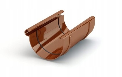 Złączka Rynny PCV kolor miedziany 125 mm brązowy • Cena, Opinie - Allegro