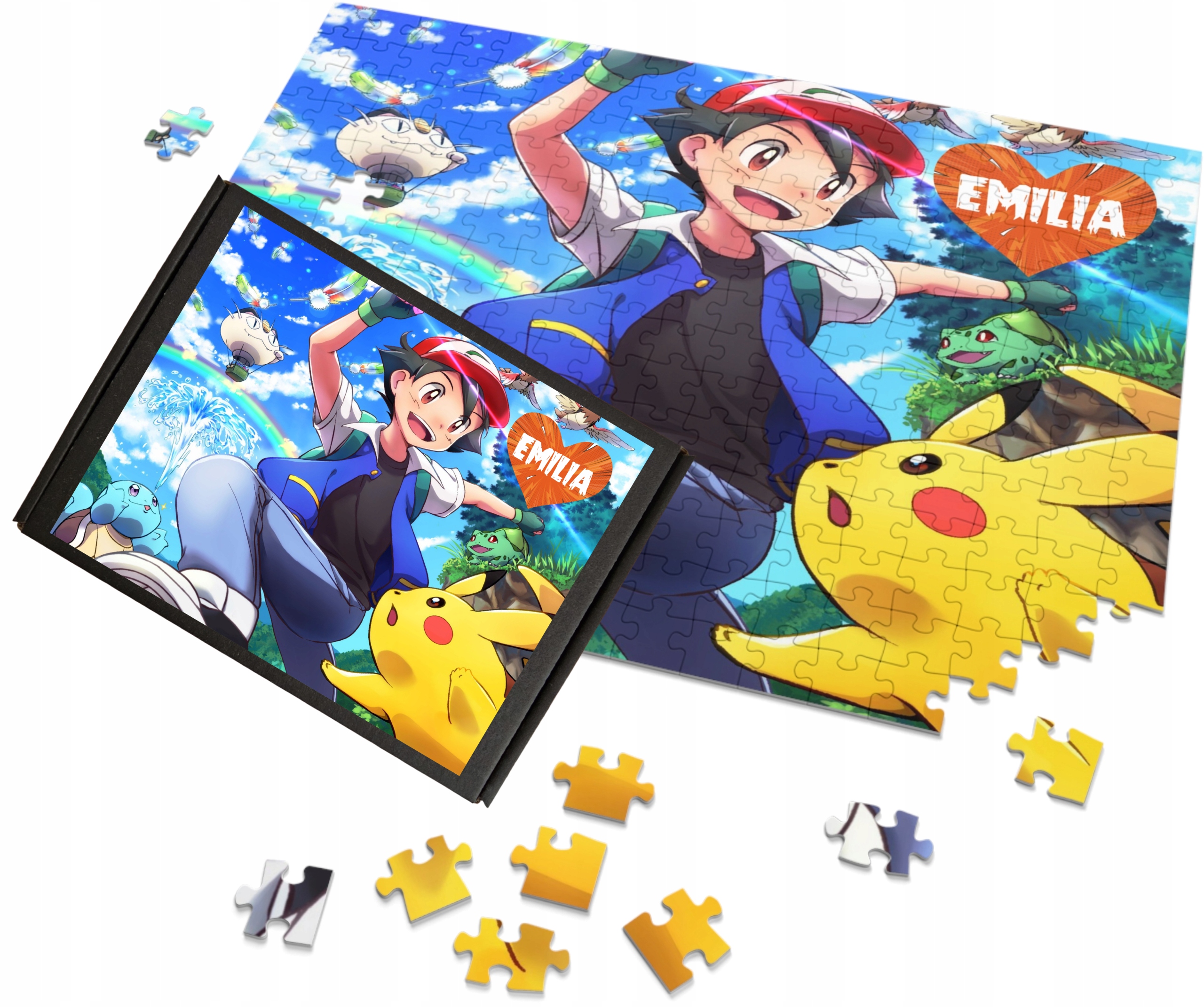 Puzzle EGYÜTTES R POKEMON Pikachu anime ADJ HOZZÁ BÁRMILYEN FELIRATOT ...