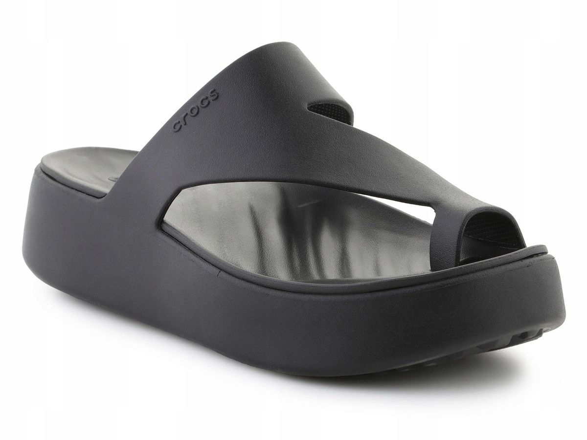 CROCS Getaway Platform Toe Loop 210834-001 Black (0198445131349) • Cena ...