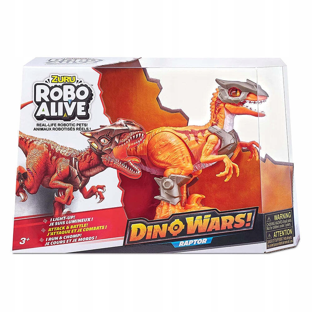 DINOSAURUS ROBOT ROBO ALIVE DINO WARS ZURU RAPTOR Jurassic World Park t ...