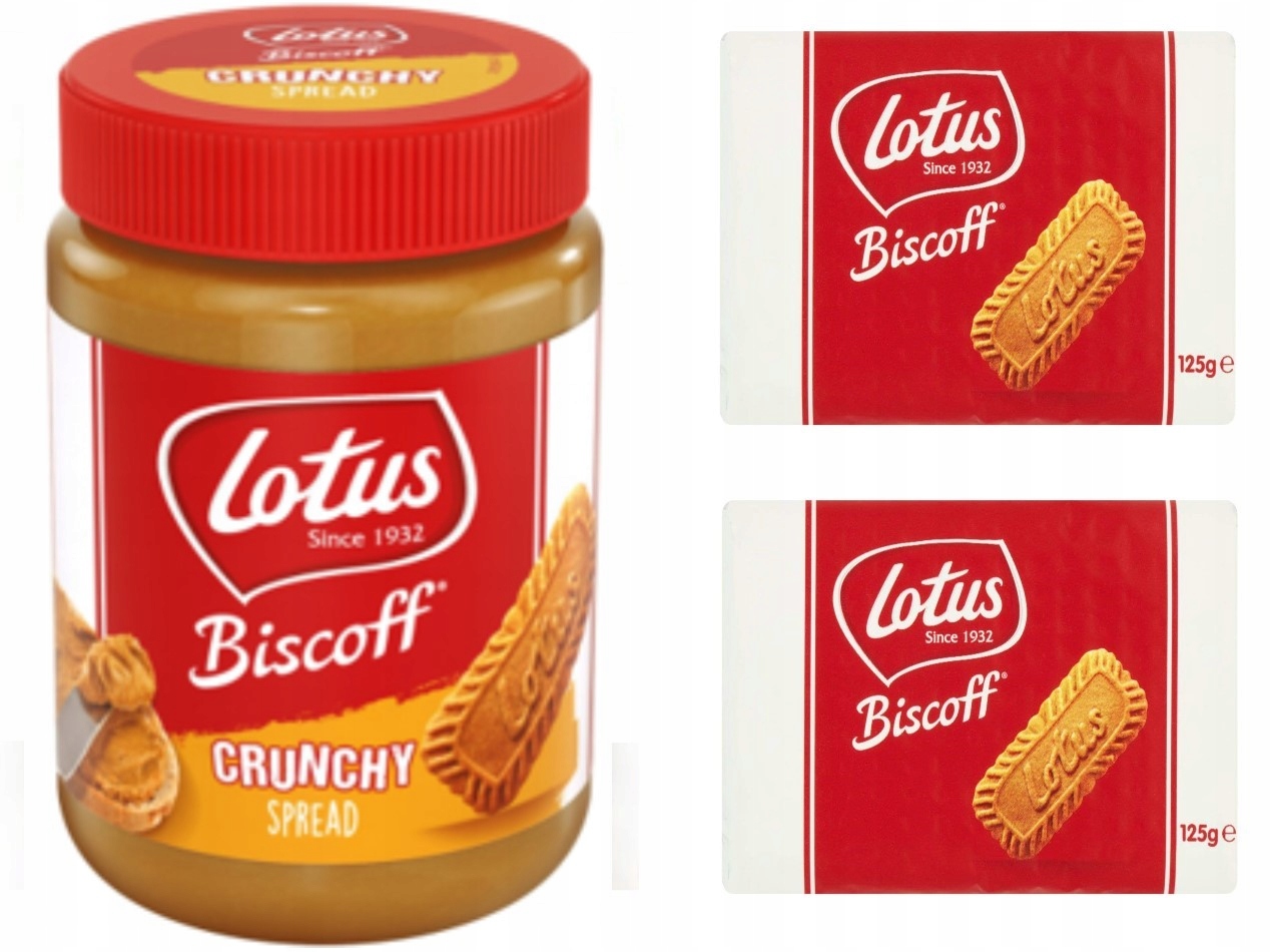 LOTUS Biscoff - Krem CRUNCHY + 2x ciastka Lotus (5410126726947) • Cena ...